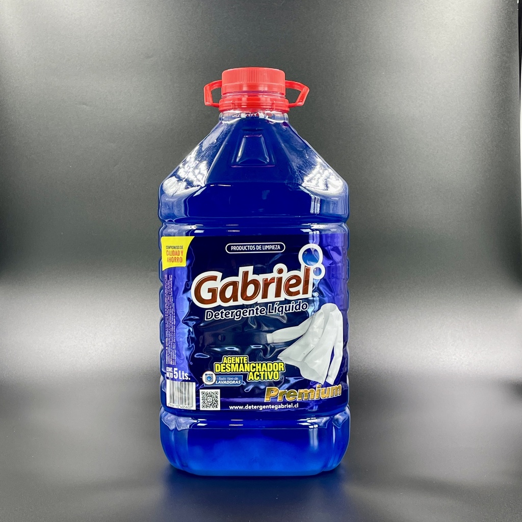 Detergente Líquido Gabriel Premium Azul 5 Litros